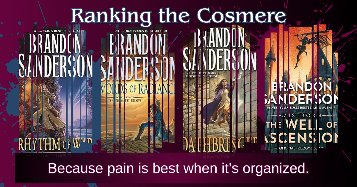 Brandon Sanderson’s Cosmere Books Ranked | Apropos Books - Apropos Books